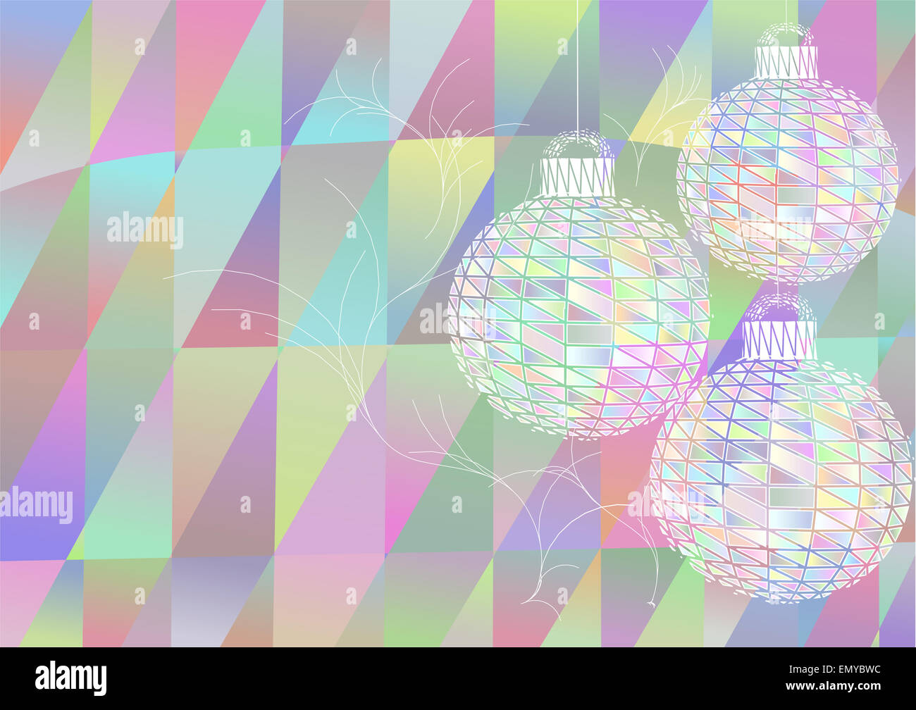 multicolor christmas balls Stock Photo - Alamy