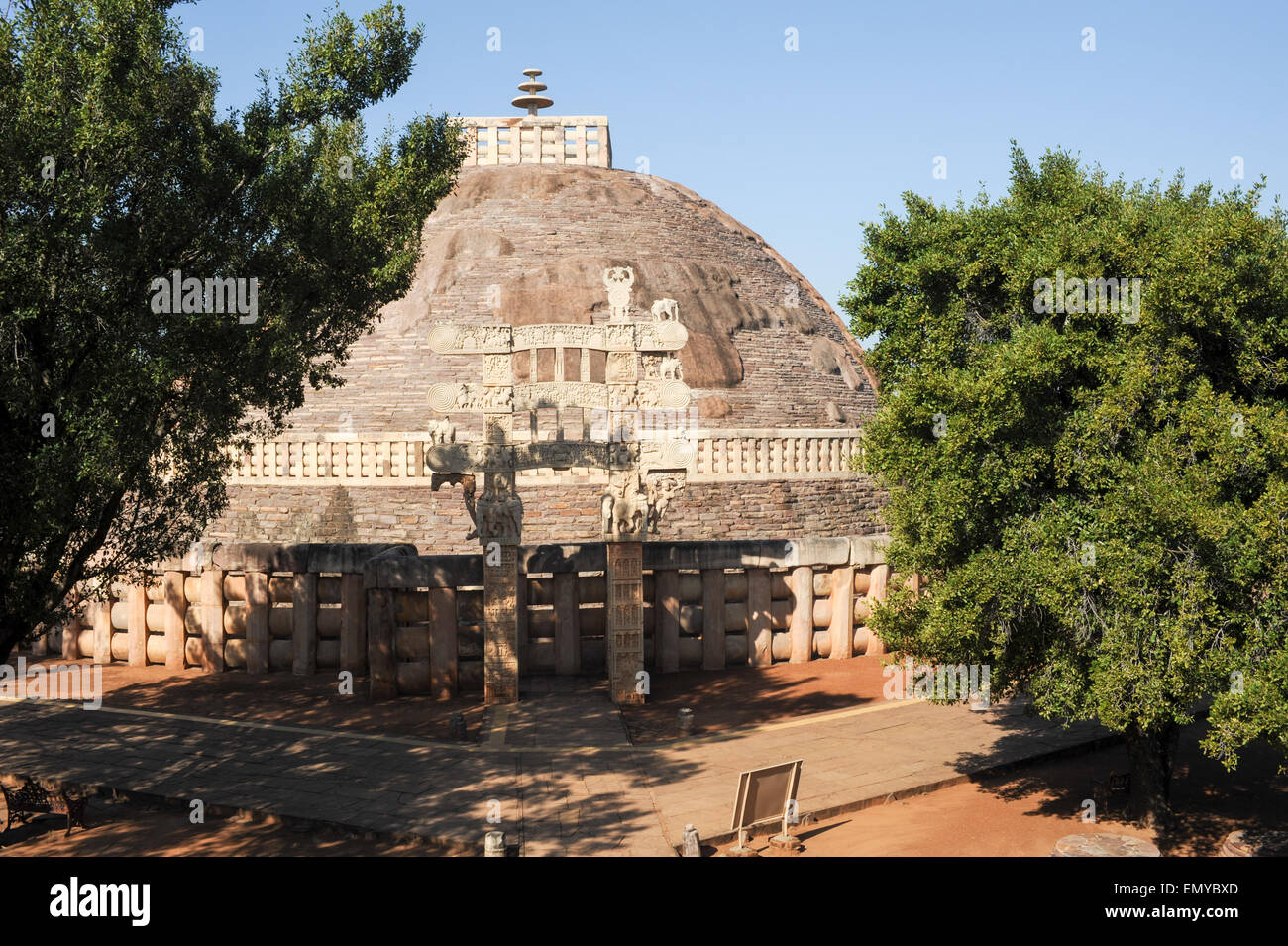 Sanchi Stupa is located at Sanchi Town, Madhya Pradesh state in India ...