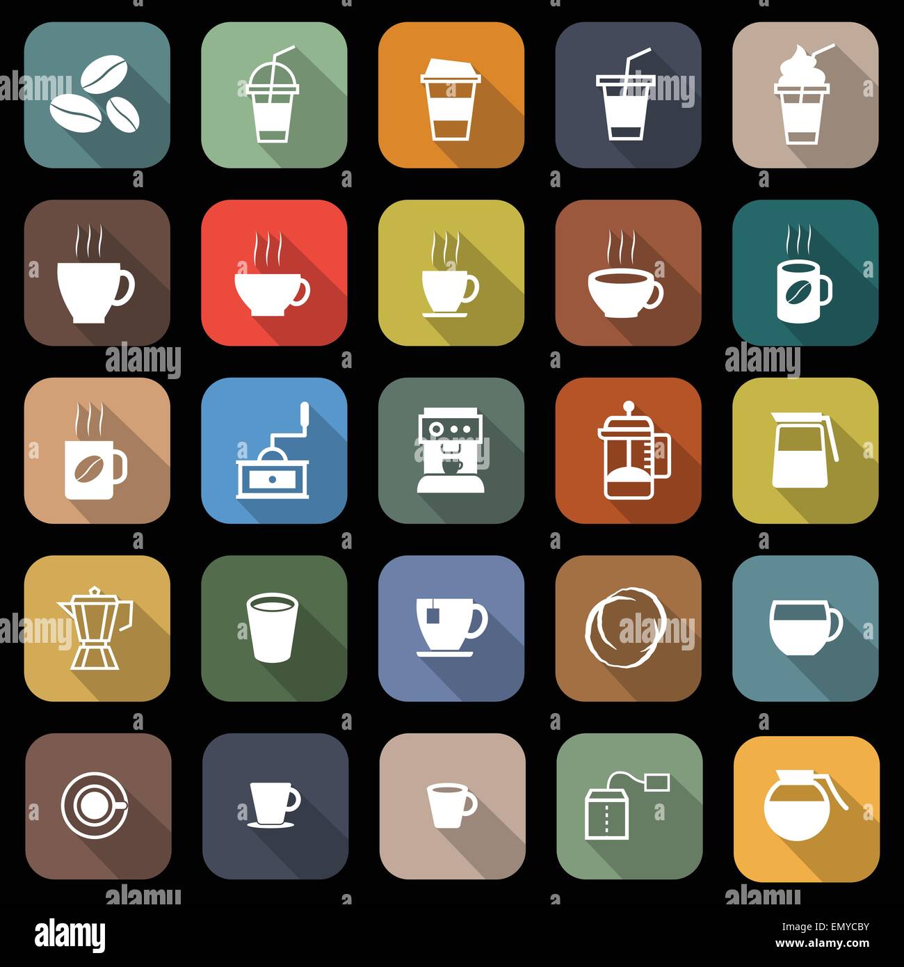 Long espresso Stock Vector Images - Alamy
