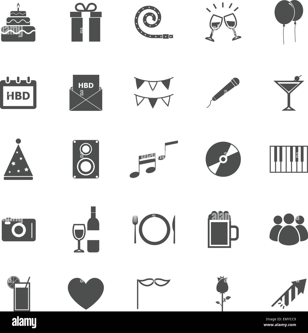 Cake birthday candles on Stock Vector Images - Alamy