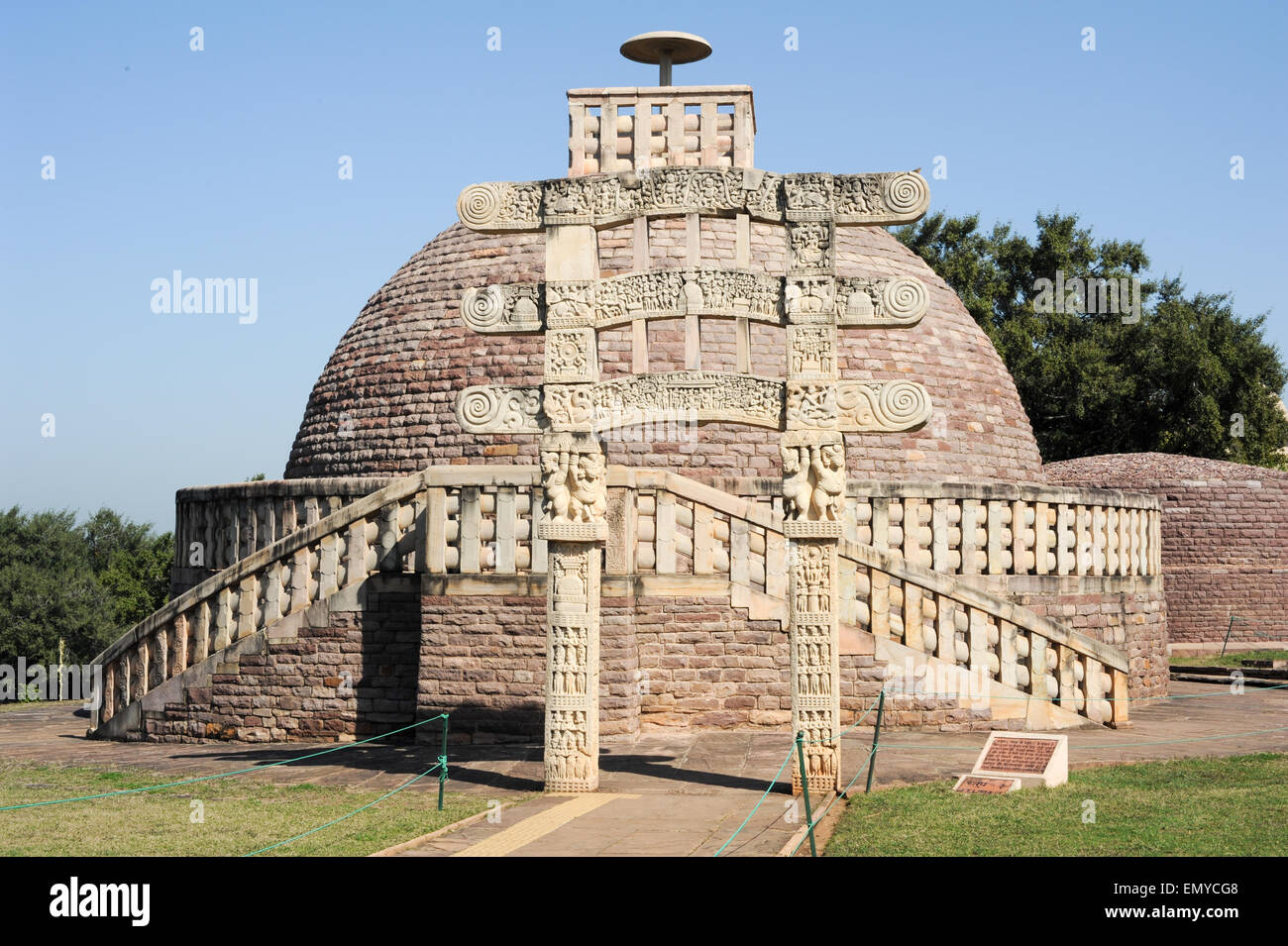 Sanchi Stupa is located at Sanchi Town, Madhya Pradesh state in India ...