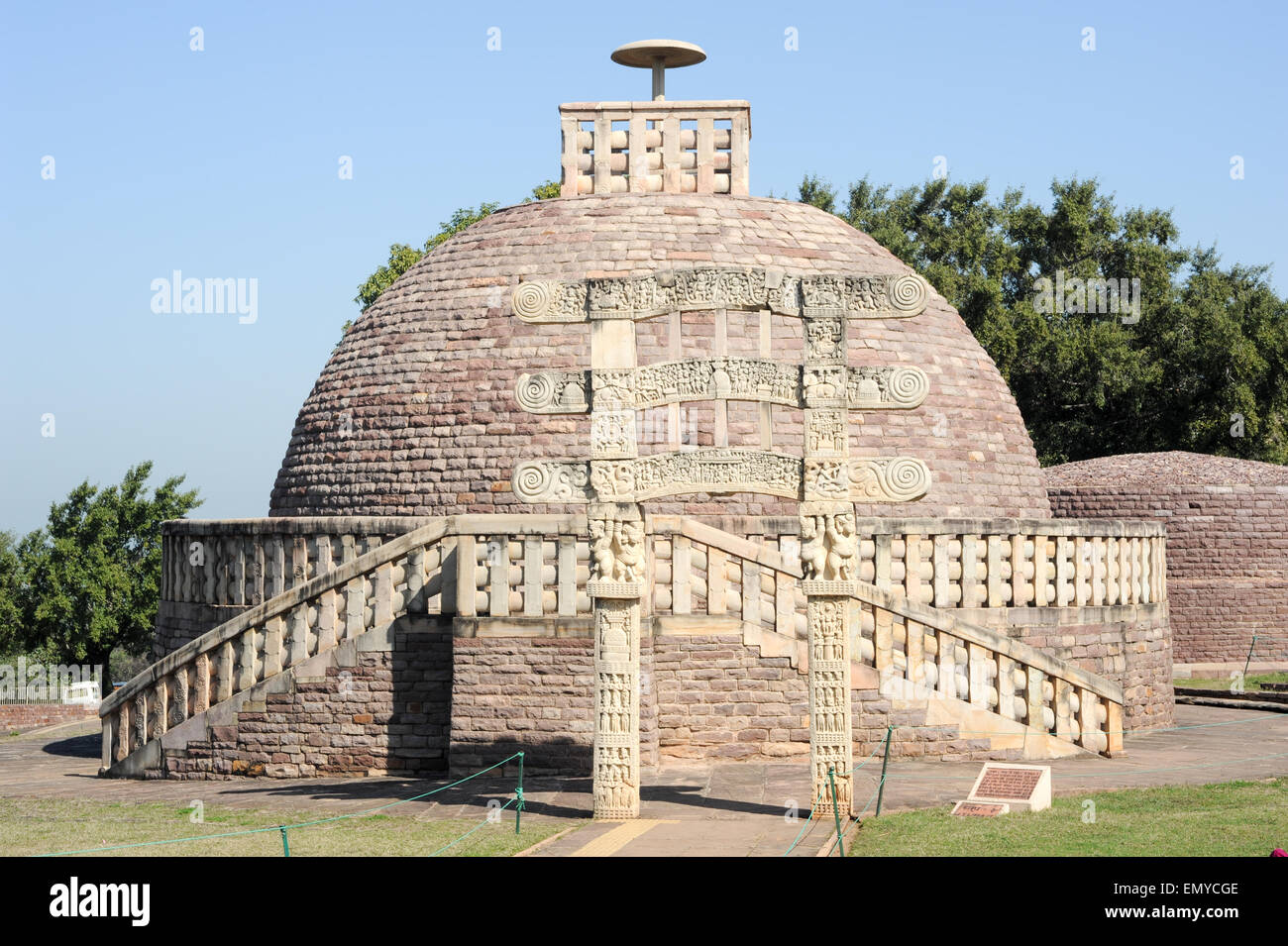Sanchi Stupa is located at Sanchi Town, Madhya Pradesh state in India ...
