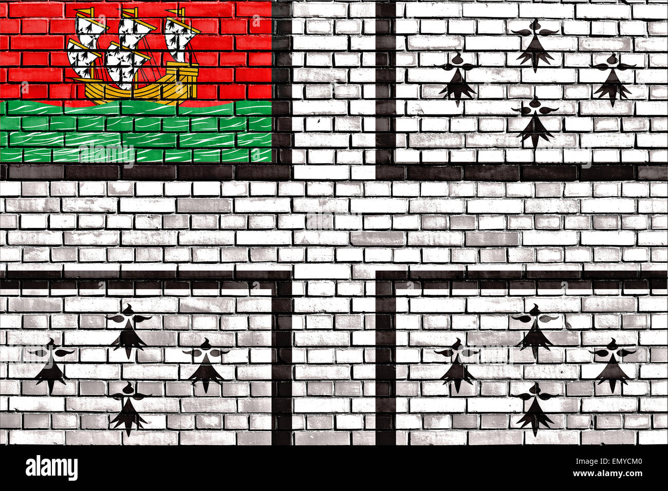 Nantes city flag country hi-res stock photography and images - Alamy