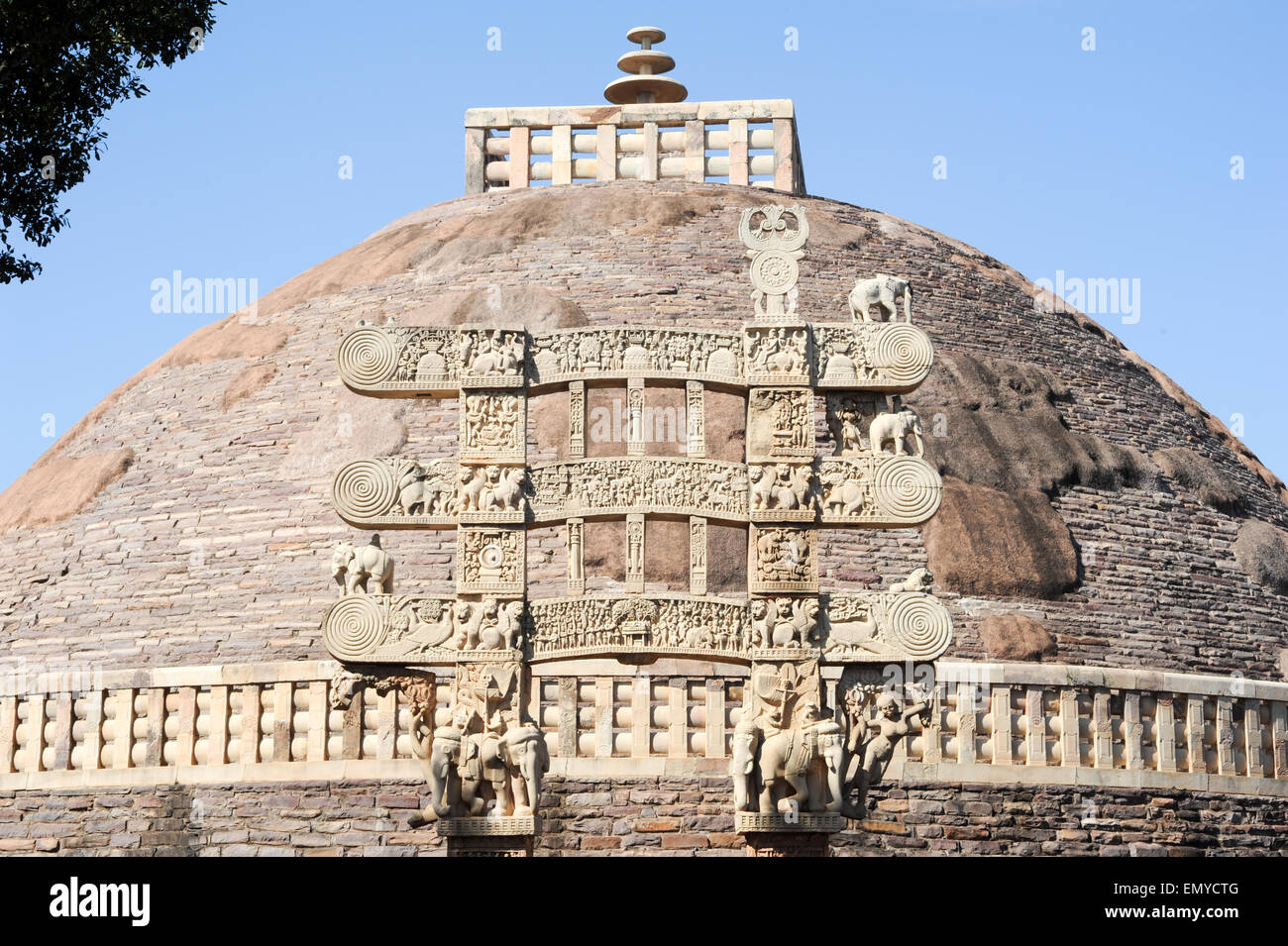 Sanchi Stupa is located at Sanchi Town, Madhya Pradesh state in India ...