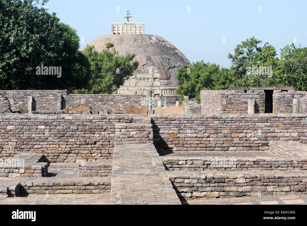 Sanchi Stupa is located at Sanchi Town, Madhya Pradesh state in India ...