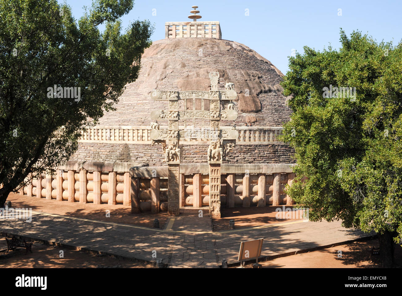 Sanchi Stupa is located at Sanchi Town, Madhya Pradesh state in India ...