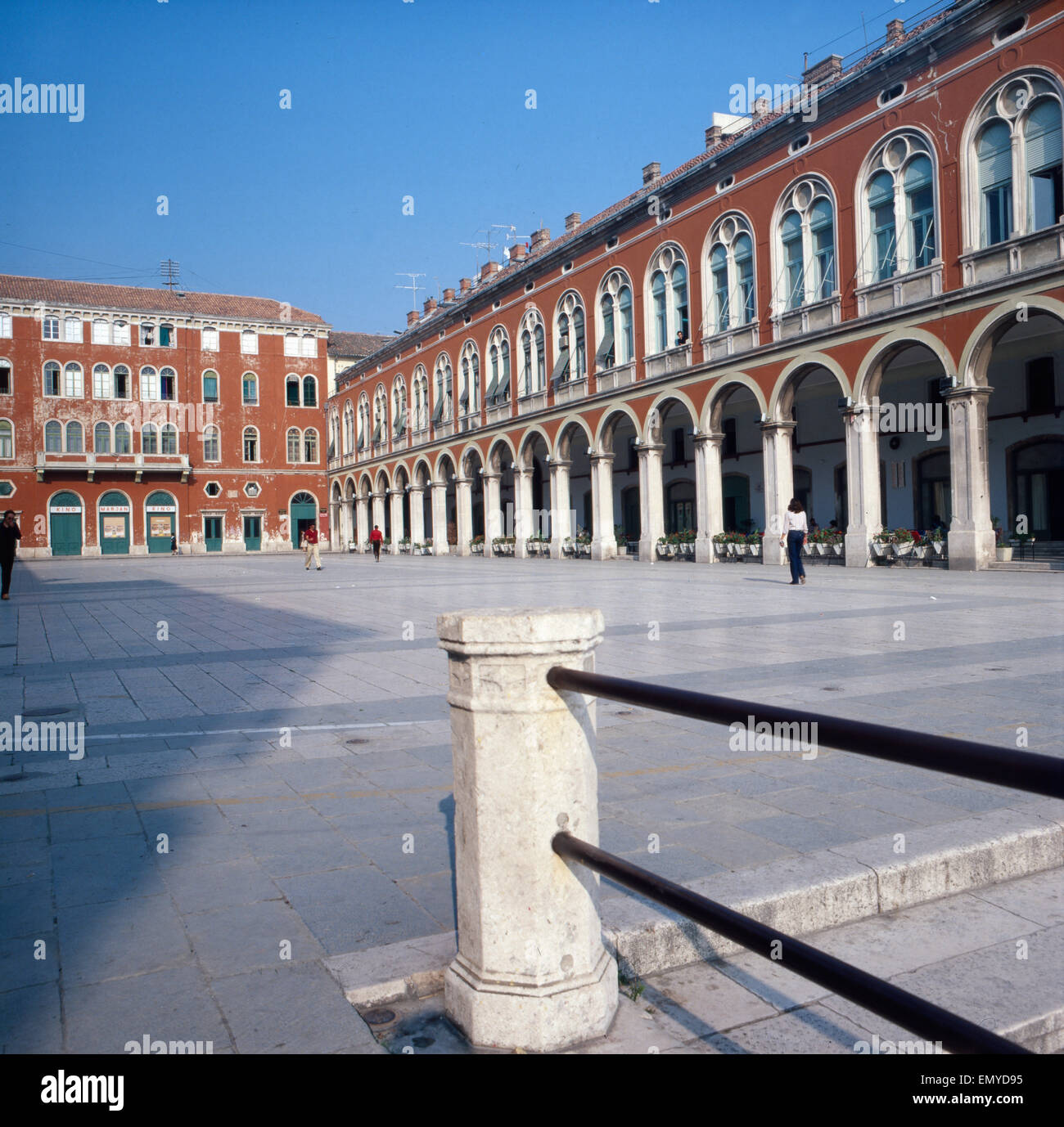 Eine Reise nach Split, Kroatien, Dalmatien, Jugoslawien 1980er Jahre. A ...