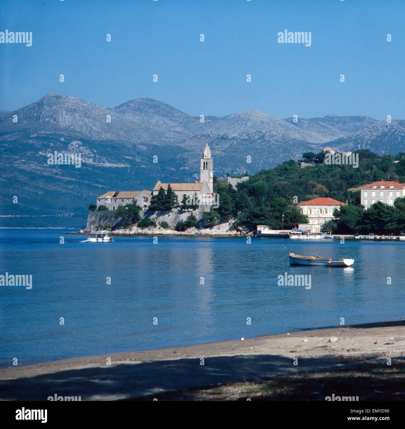 Eine Reise nach Lopud, Kroatien, Jugoslawien 1980er Jahre. A trip to ...