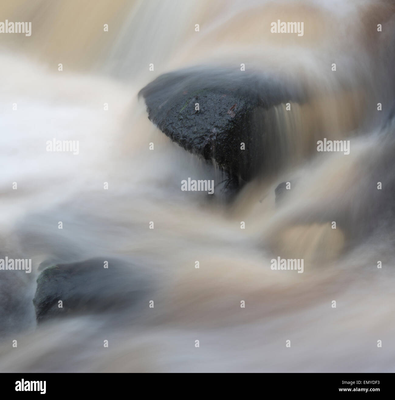 Fine art landscape detail image of water flowing over rocks Stock Photo ...