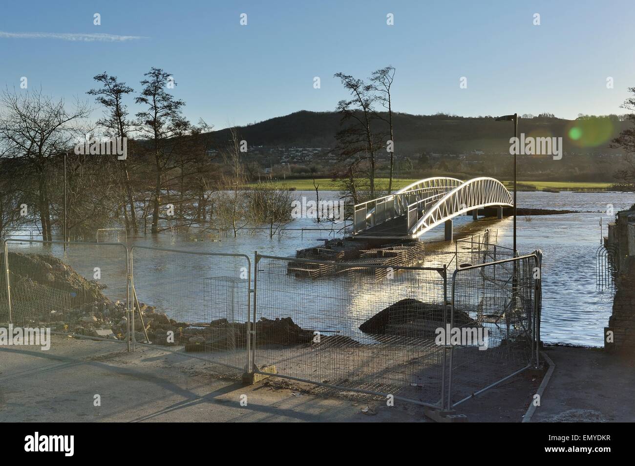 Christmas floods 2013 Batheaston Somerset England UK Stock Photo - Alamy