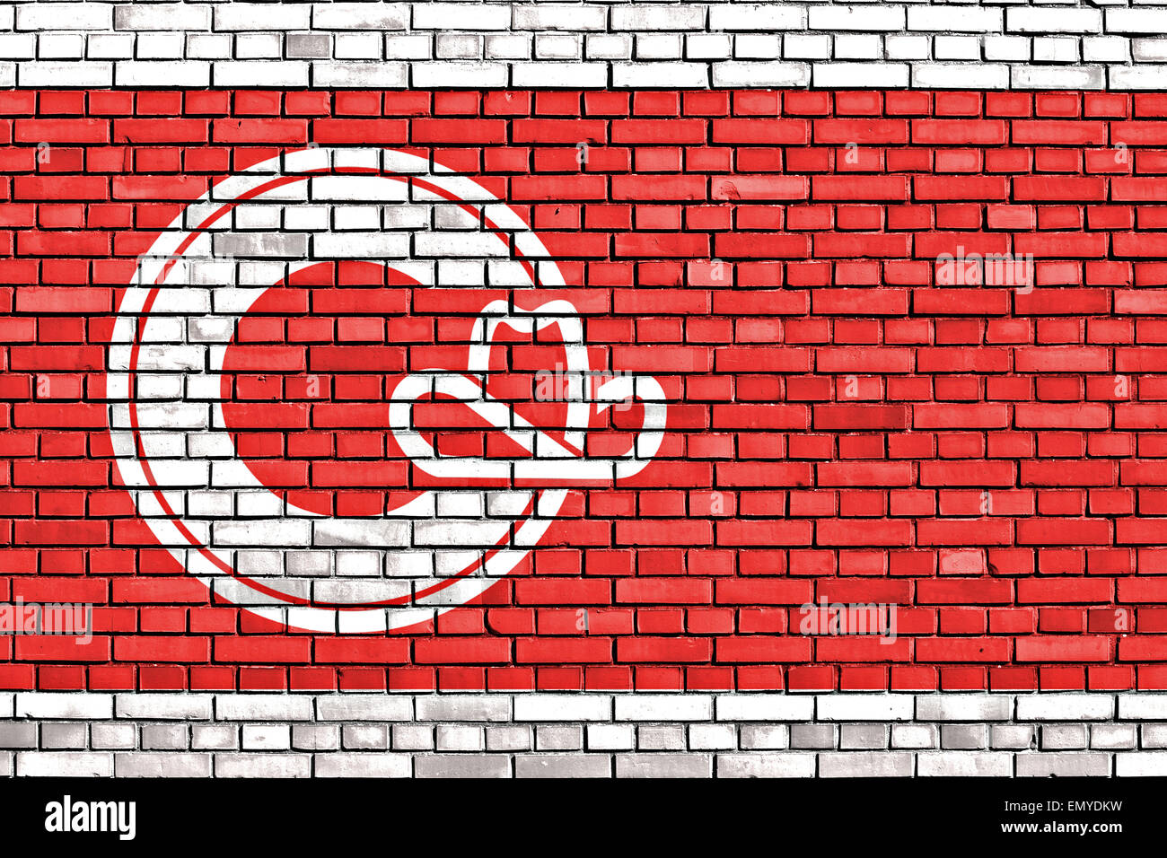 flag of Calgary painted on brick wall Stock Photo - Alamy