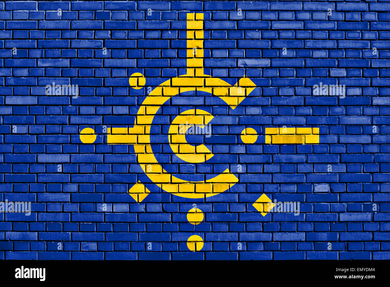 Central European Free Trade Agreement Flag High Resolution Stock ...