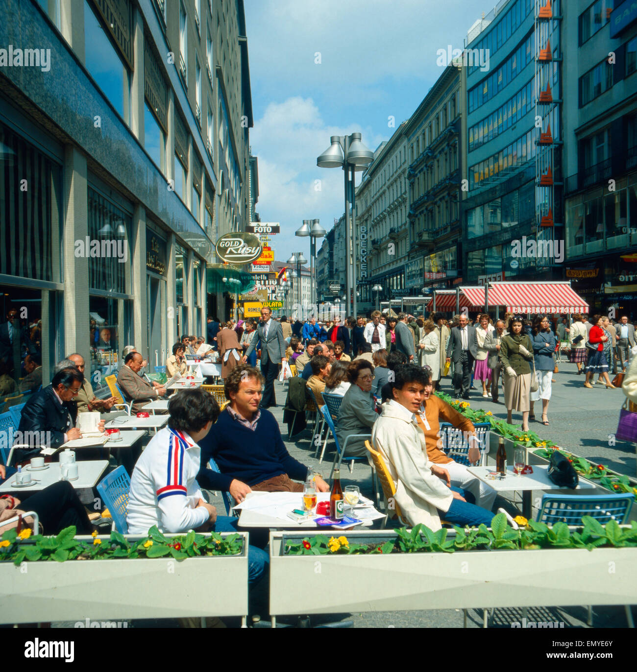 Eine Reise nach Wien, Österreich 1980er Jahre. A trip to Vienna ...