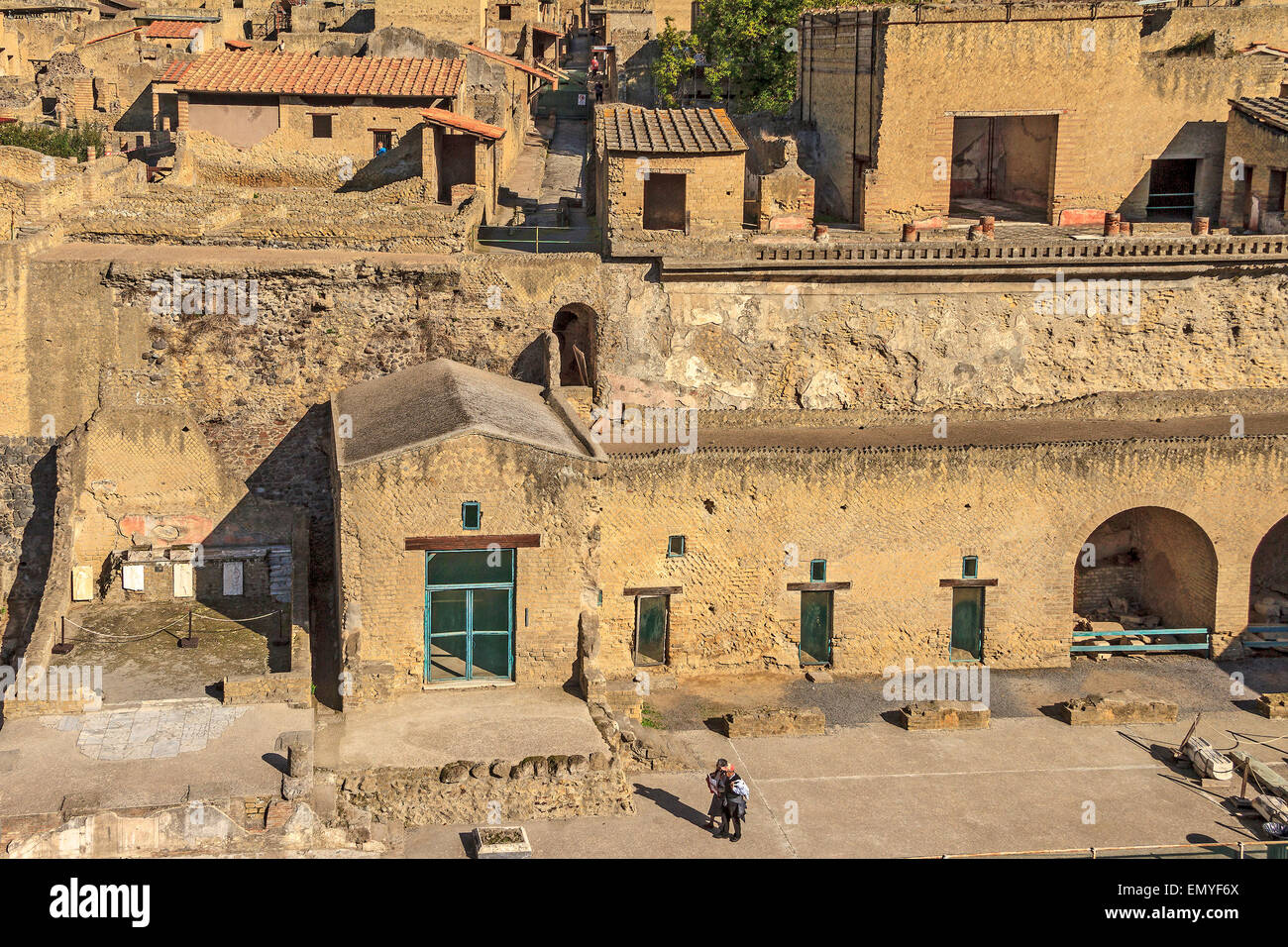 View From Entrance To Ancient Herculaneum Italy Stock Photo - Alamy