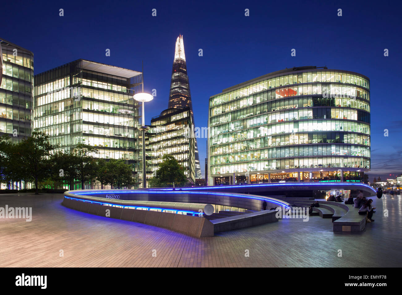 More London Piazza and The Shard. London, England, UK Stock Photo - Alamy