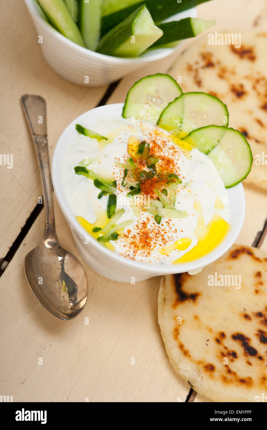 Arab middle east salatit laban wa kh’yar Khyar Bi Laban goat yogurt and ...