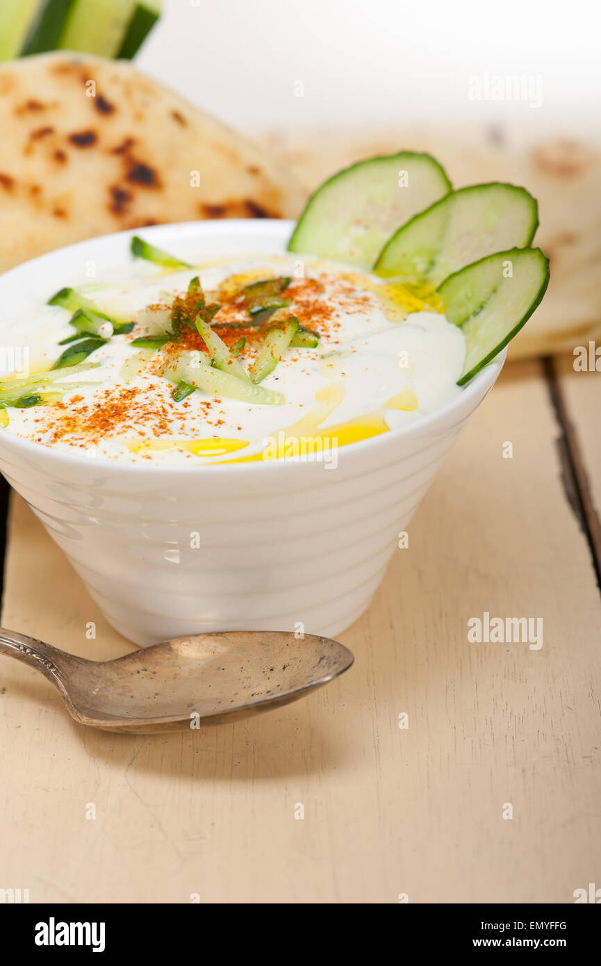 Arab middle east salatit laban wa kh’yar Khyar Bi Laban goat yogurt and ...