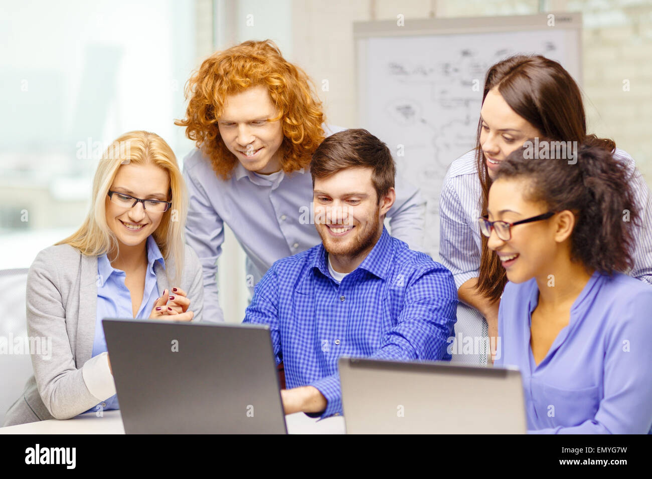 Creative international team computers hi-res stock photography and ...