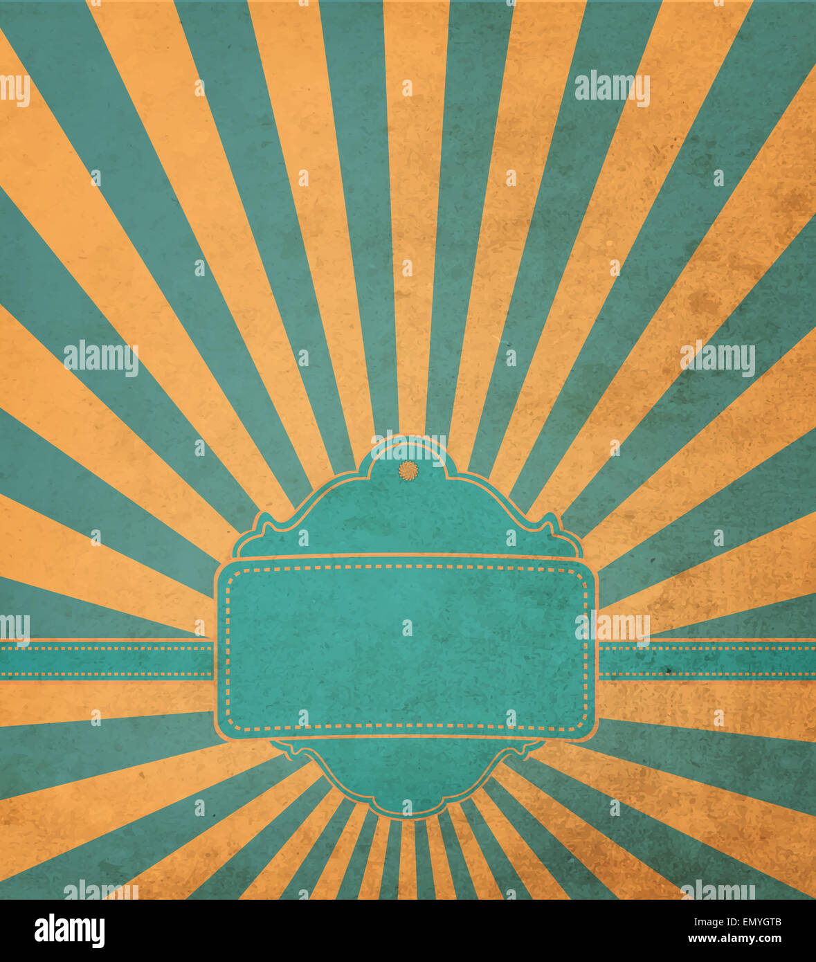 Vintage Blue And Orange Background Stock Photo - Alamy