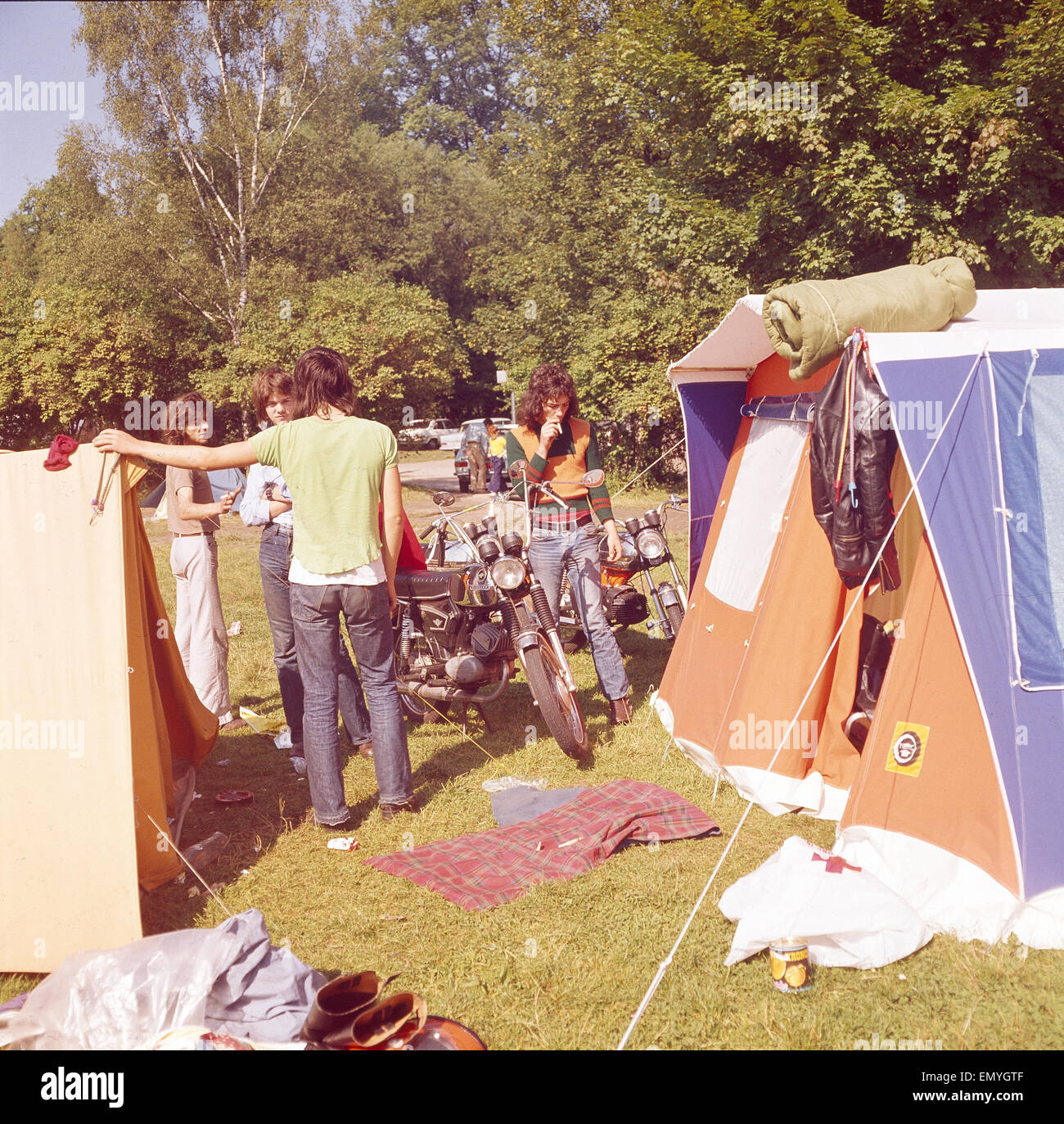 1970s camping hi-res stock photography and images - Alamy