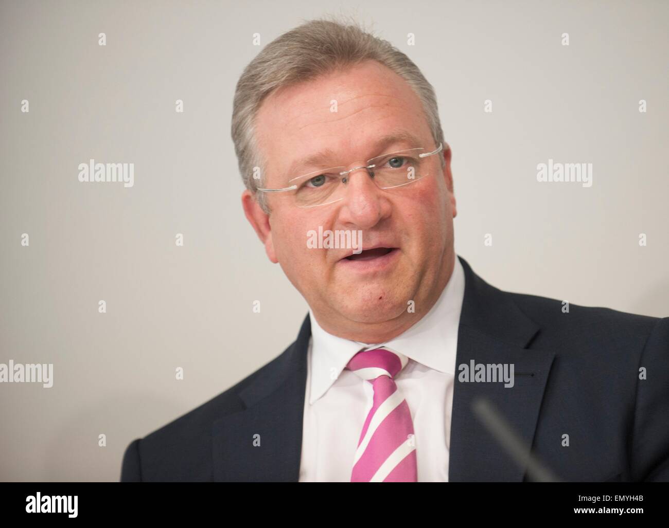 Berlin, Germany. 24th Apr, 2015. Berlin's Senator of the Interior Frank ...