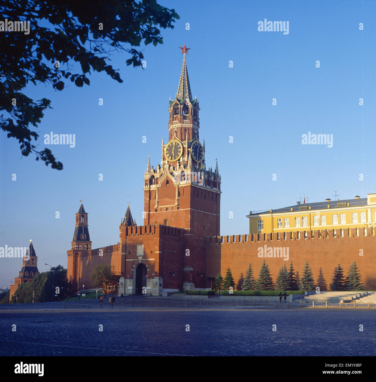 Russia, Moscow, Red Square, Clock Tower Stock Photo - Alamy