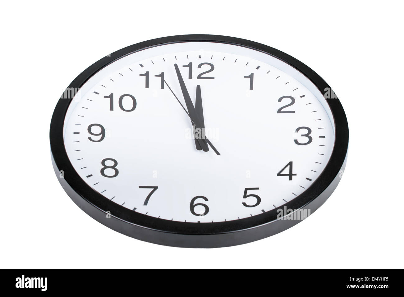 Clock isolated on a white background Stock Photo - Alamy