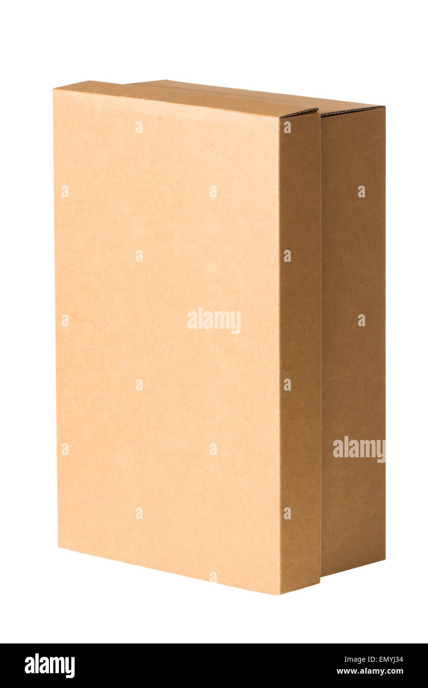 Closed cardboard box Stock Photo - Alamy