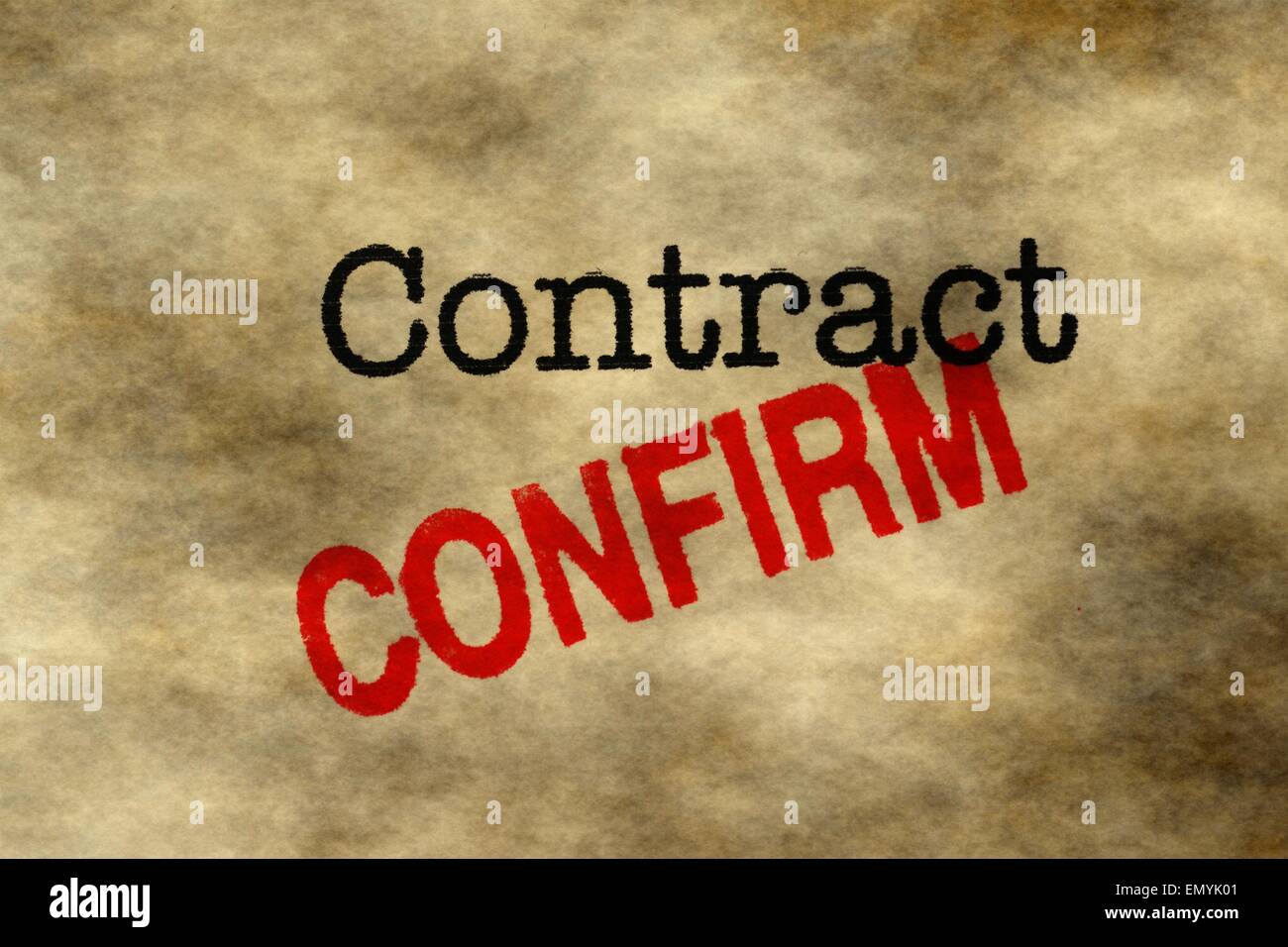 Contract - confirm Stock Photo - Alamy