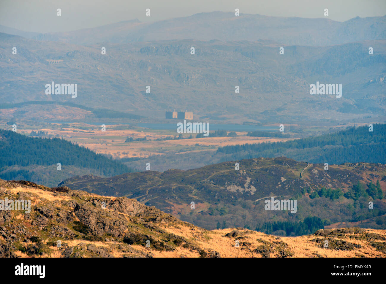 Mach Loop cad mid wales Machynlleth Wales Uk Low flying area landscape ...