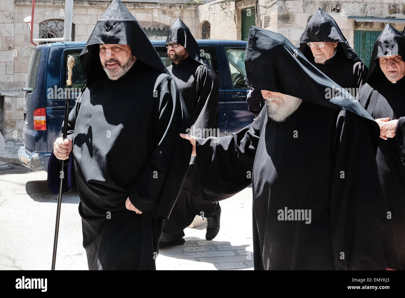 Jerusalem. 24th Apr, 2015. Armenian Patriarch, Archbishop NOURHAN ...