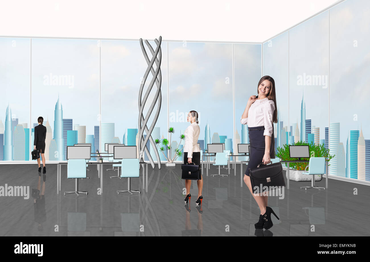 Young people in the office Stock Photo - Alamy