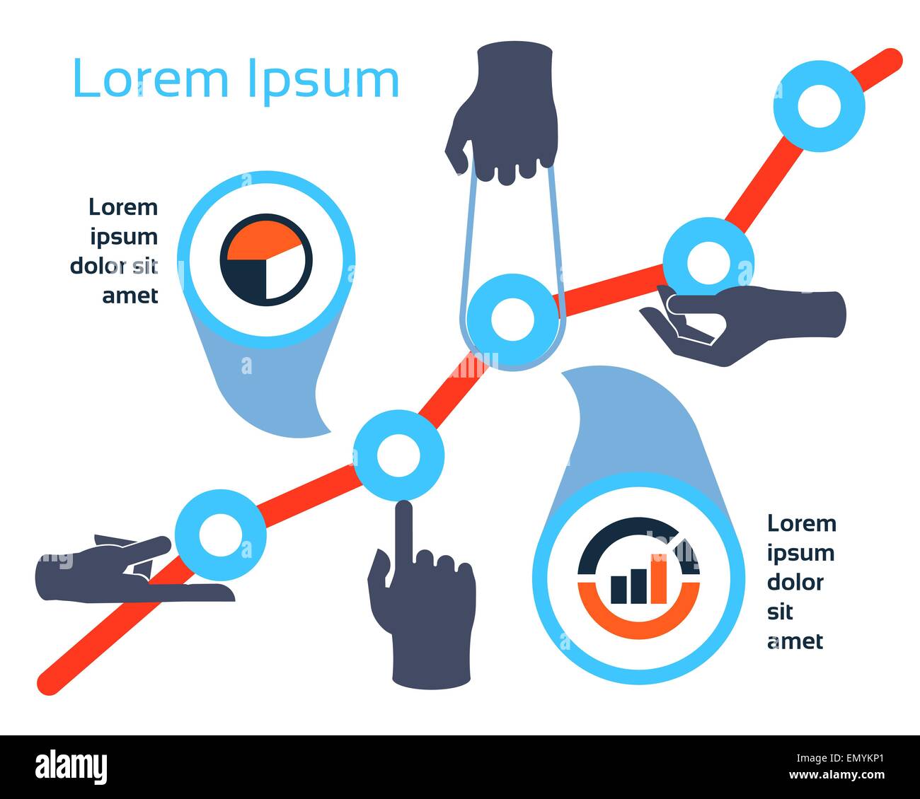 Business research human hand Stock Vector Images - Alamy