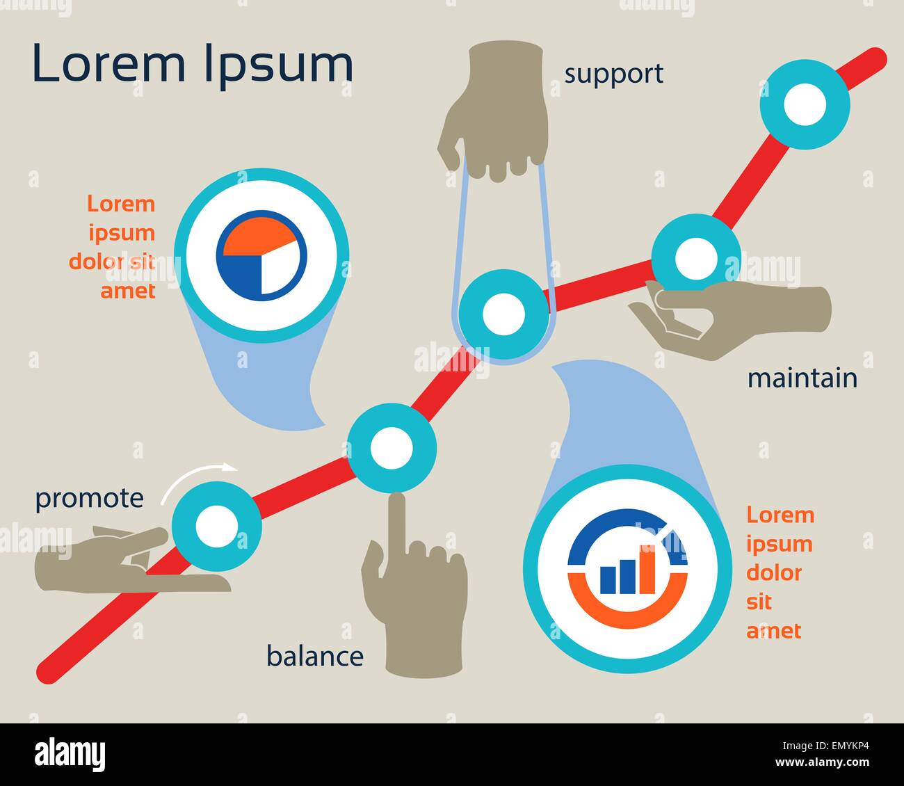 Business research human hand Stock Vector Images - Alamy