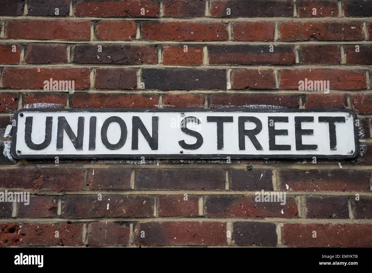 name sign for union street, kingston upon thames, surrey, england ...