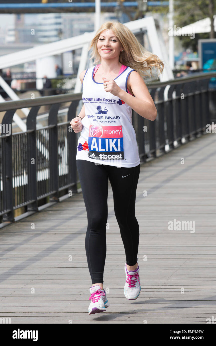 London, UK. 24 April 2015. Soprano singer and former "Britain's Got ...