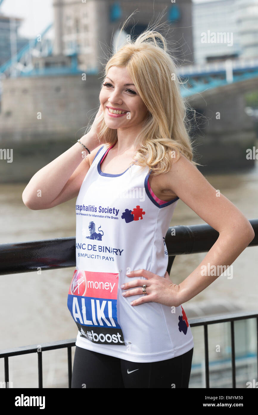 London, UK. 24 April 2015. Soprano singer and former "Britain's Got ...
