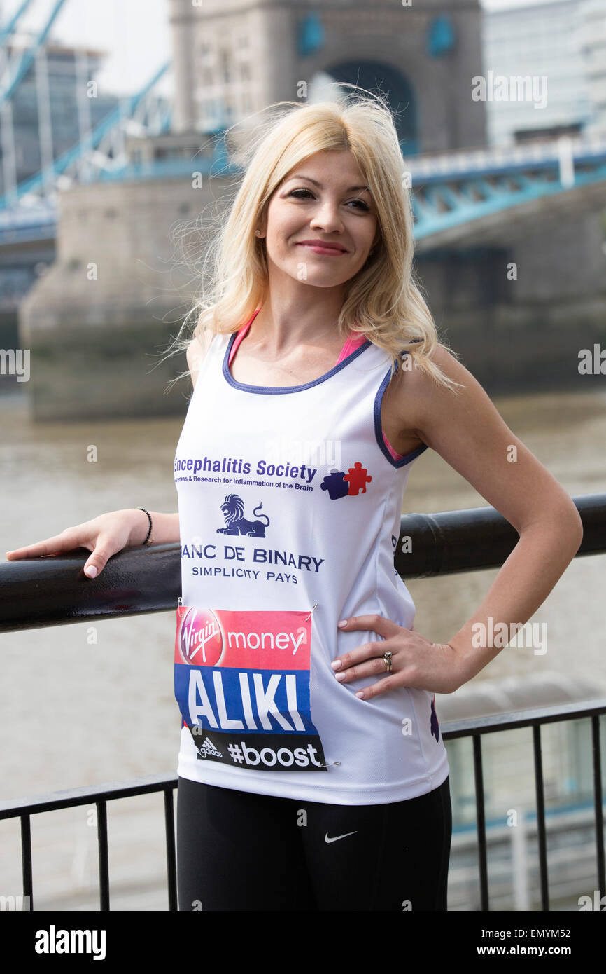 London, UK. 24 April 2015. Soprano singer and former "Britain's Got ...