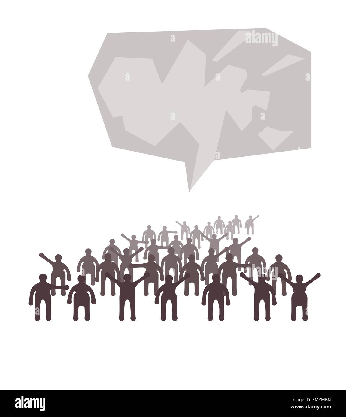 Vector simple people person Cut Out Stock Images & Pictures - Alamy