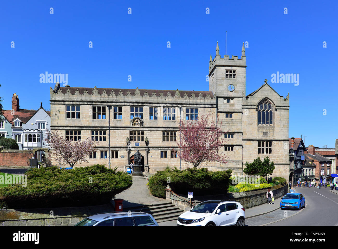 Shrewsbury town Library. Shropshire. England. UK Stock Photo - Alamy