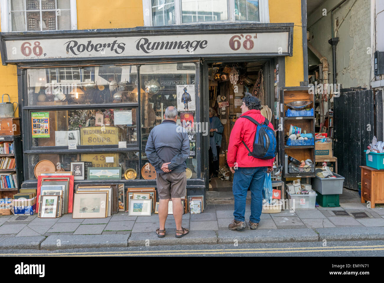 Junk shop. Old town. Hastings. East Sussex. UK Stock Photo - Alamy