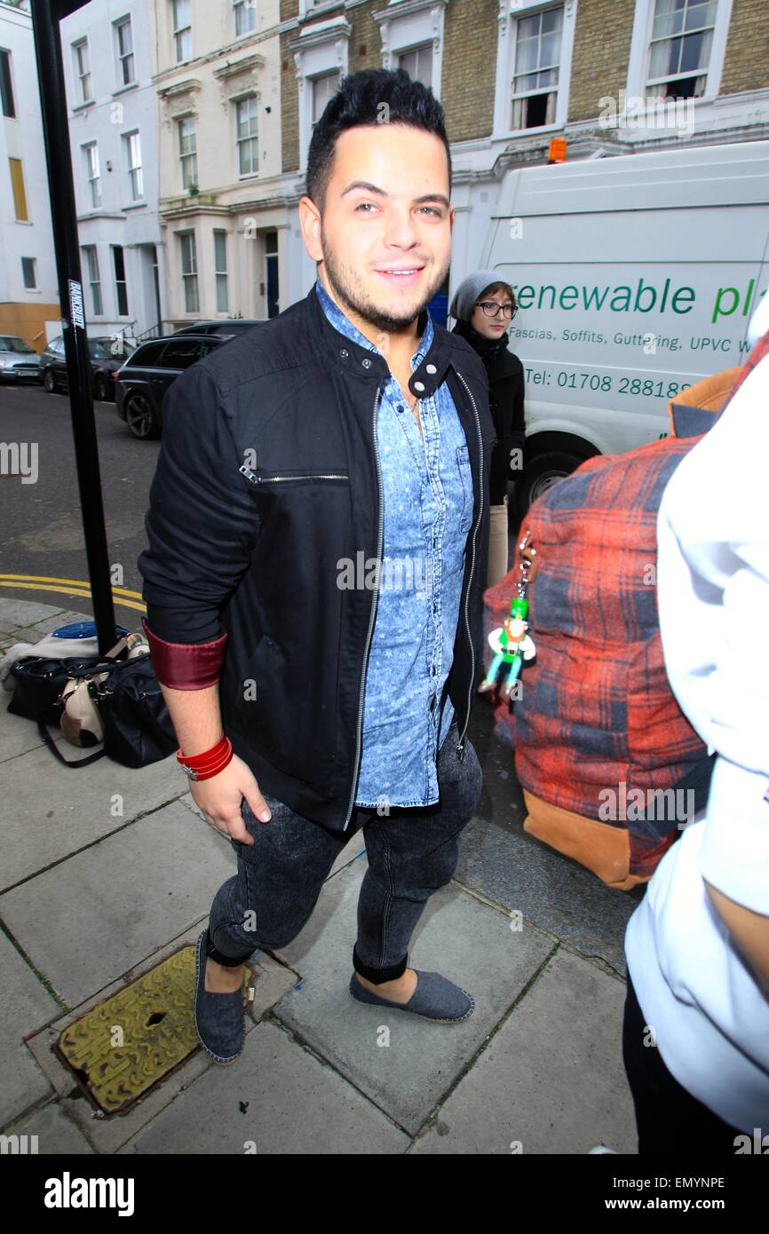 X Factor final contestants arrive at music studio rehearsals. Featuring ...