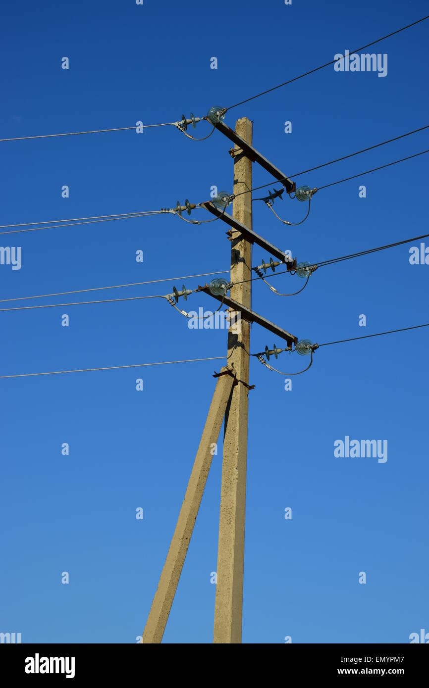 Old style pylon hi-res stock photography and images - Alamy