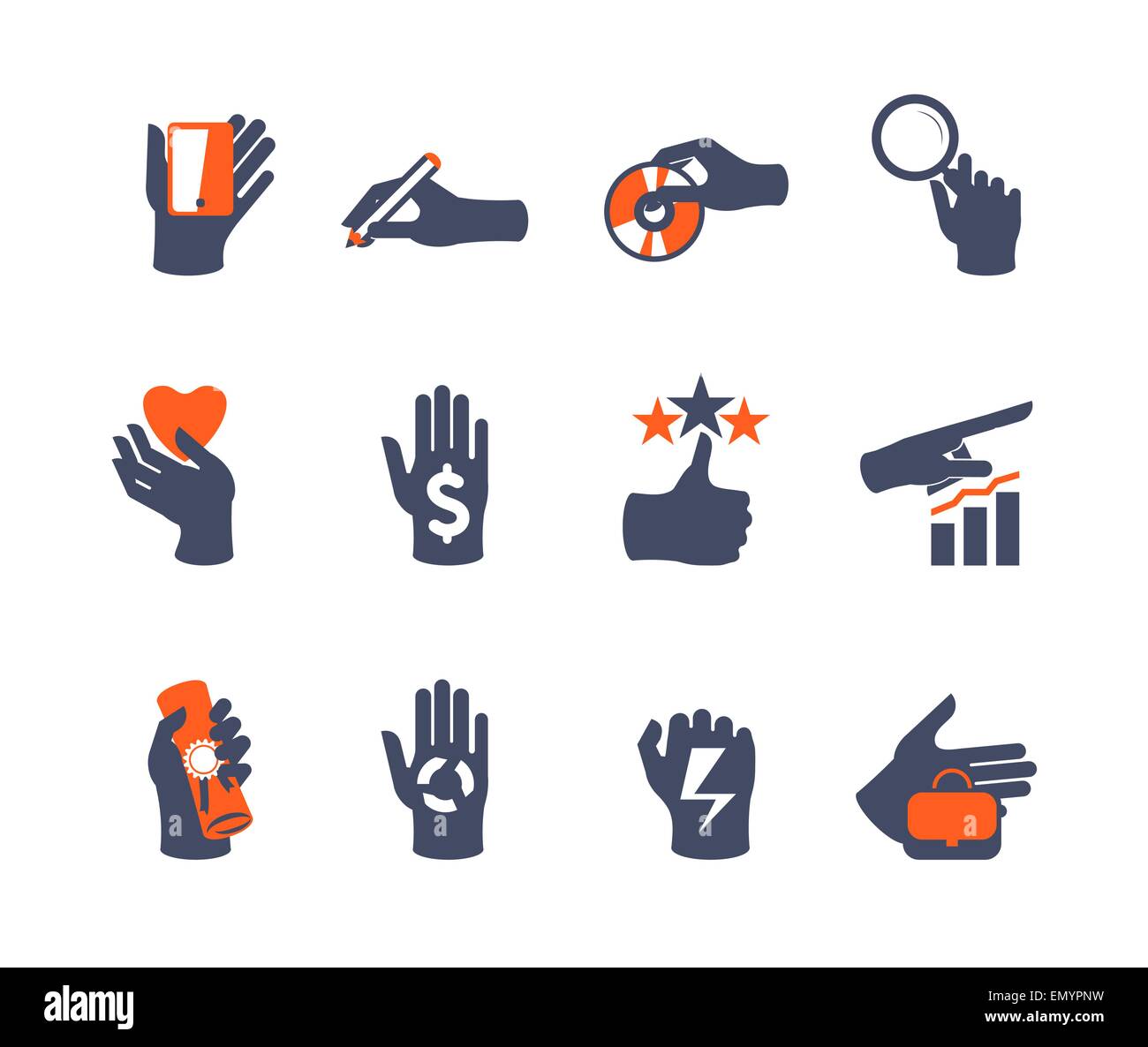 Hand touch icon dollar Stock Vector Images - Alamy