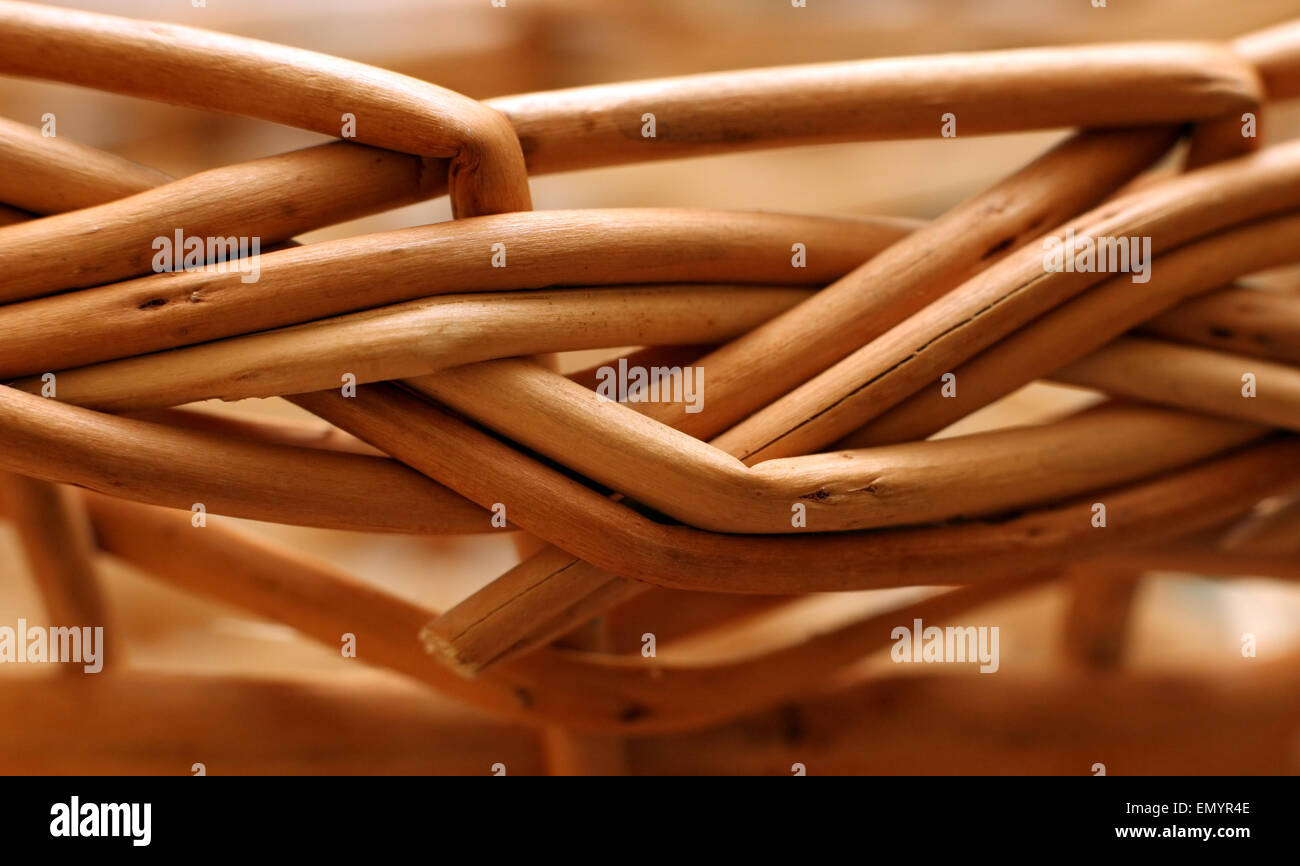 The weaved basket close-up Stock Photo - Alamy