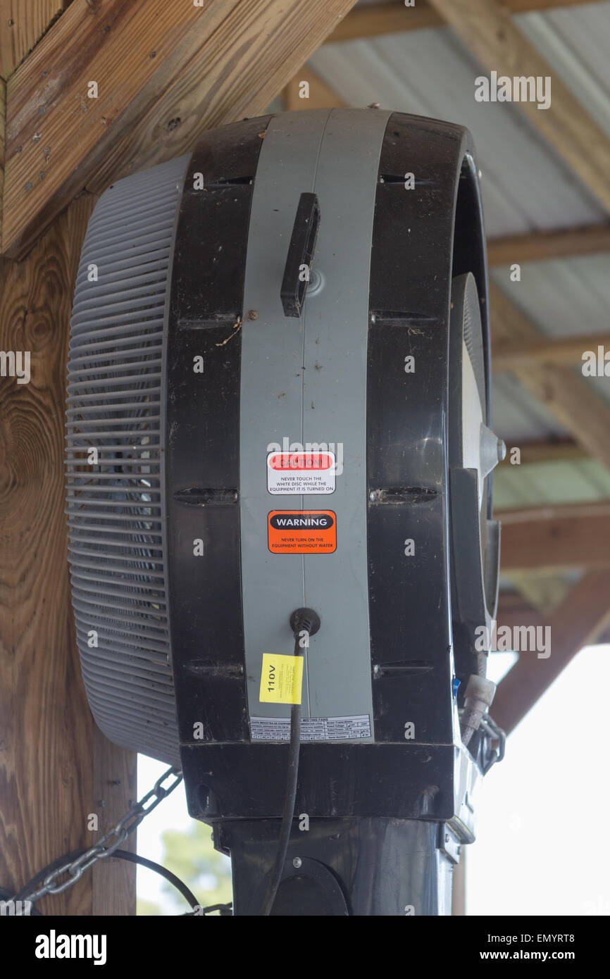 Side view of upright industrial fan Stock Photo - Alamy