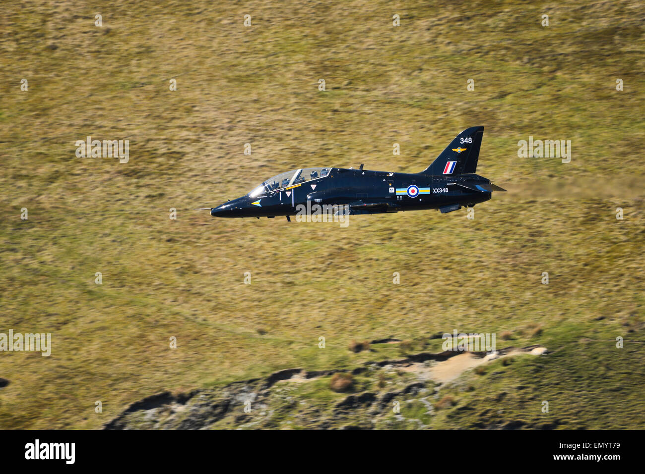 Mach Loop cad mid wales Machynlleth LOw flying training Hawk T1 Stock ...