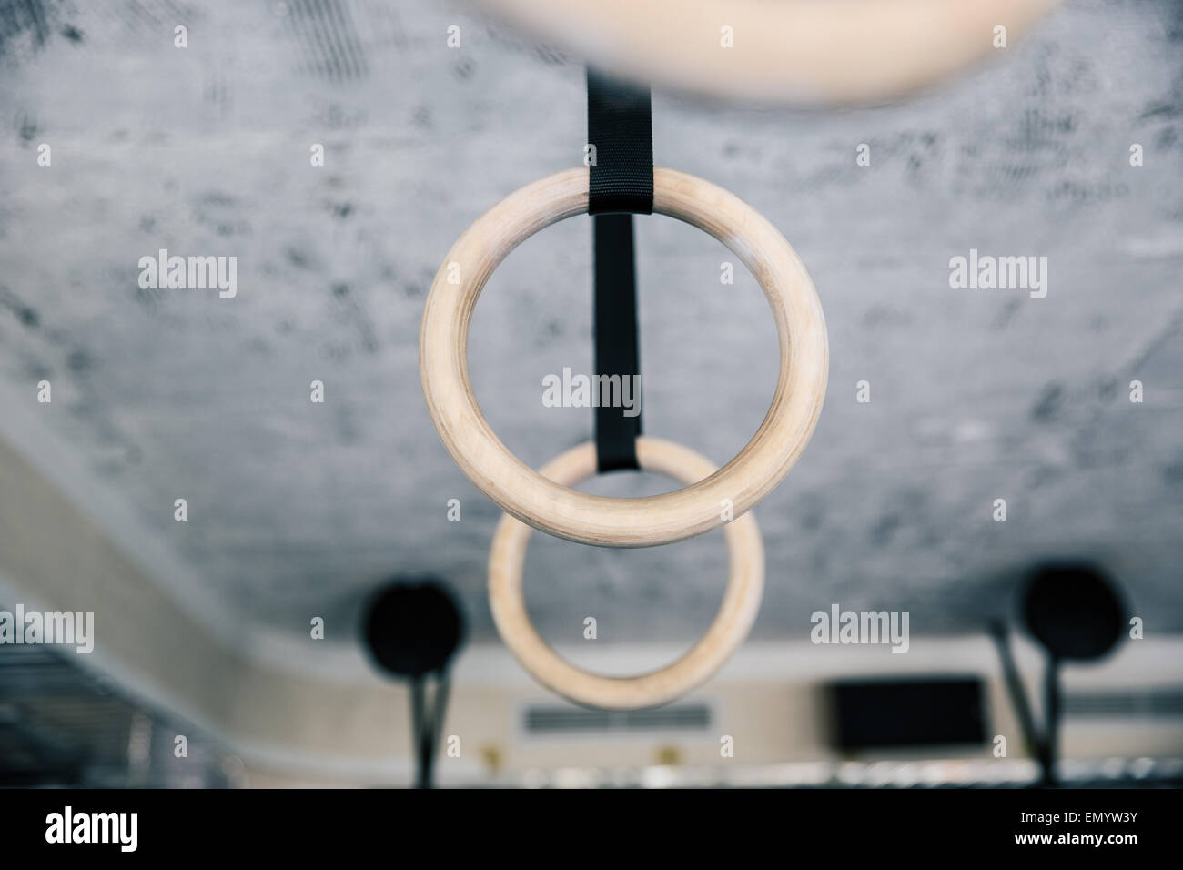 Gym rings fitness equipment hi-res stock photography and images - Alamy