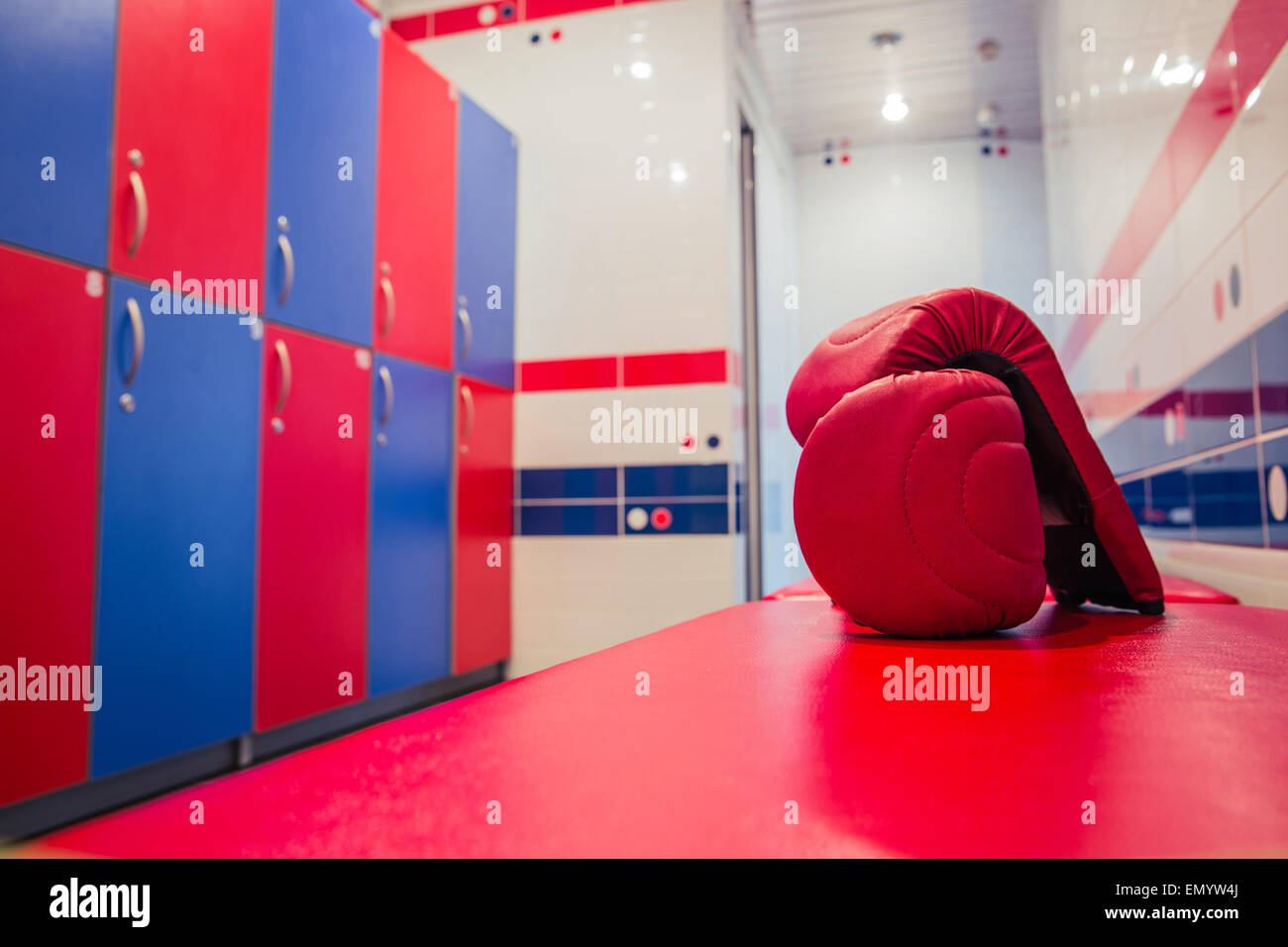 Closeup image of a locker room Stock Photo - Alamy