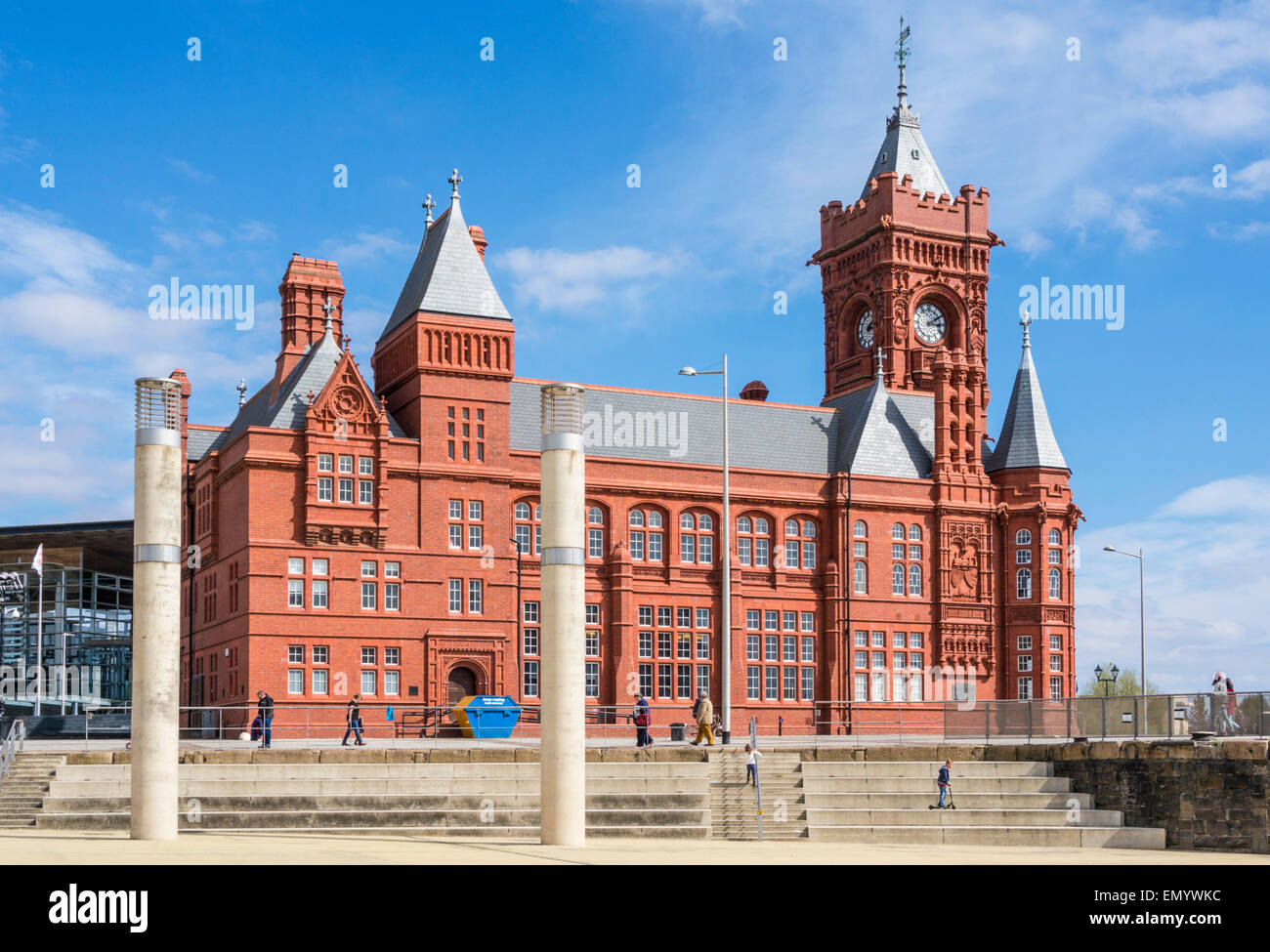 Cardiff bay with the pierhead building hi-res stock photography and ...